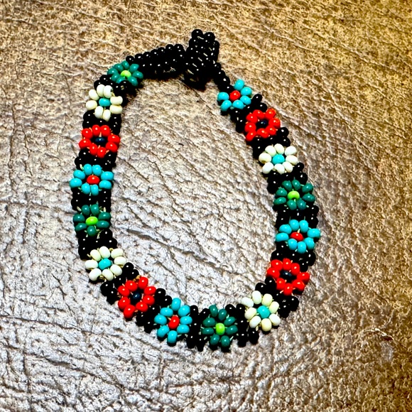 Jewelry | Handmade Flower Pattern Bead Bracelet From Colombia By The ...
